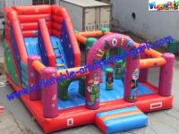 China Commercial Inflatable Bouncy Slide Castle 8x6x4.5m CE EN14960 for Kids for sale