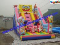 China Commercial Inflatable Water Jumping Castle Slide for Kids 8x5x6m EN14960 for sale