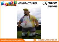 China Oxford Cloth White Inflatable Advertising Man Mascot 3m 4m 6m Custom for sale
