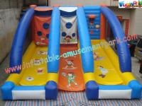 China Reinforced Inflatable Soccer Goal Post 8x6x4m CE EN14960 Certified Commercial Grade for sale