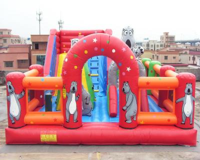 China Bear Inflatable Theme Park Bounce House Gonflables Jumping Castle Digitial Printing for sale