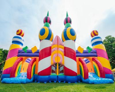 China Multi Color Inflatable Amusement Park For Festival Activity / Public for sale