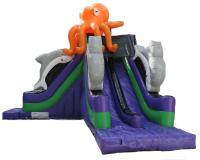 China Custom Made Mega Octopus Inflatable Water Slide Pool Toboggan Pour Piscine for sale