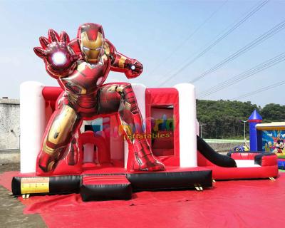 China Iron Man Ultimate Combo Inflatable Bounce House 5x4x3.5 Meter with CE Electric Pump and 1-Year Warranty for sale