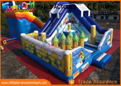 China 7x7x5 Meter Commercial Inflatable Bouncy Castle with 0.55mm Fire-Retardant Vinyl - Kids Jumping Castle for sale