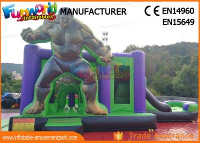 China 18oz Vinyl Hulk Bouncy House Inflatable Castle - 8x4x4 Meter Fire Retardant Kids Play Equipment for sale