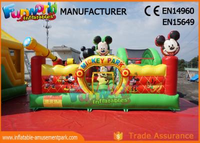 China 0.55mm PVC Inflatable Bouncy Castle 4.9x4.9m Outdoor Playground Jumping Castle for Kids for sale