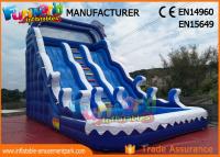 China Commercial 10m x 5.5m Fire Retardant Inflatable Water Slide - Double Lane Slip & Slide with 0.55mm PVC Material for sale