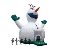 China Commercial Grade Frozen Olaf Bounce House with 0.55mm PVC Material and Custom Sizing Options for Party Rentals for sale