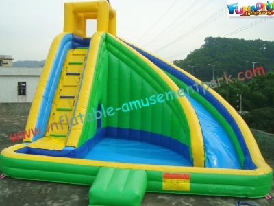 China Commercial Inflatable Water Slide 7x7x5m for Adults and Children Outdoor Pool for sale