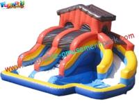 China Popular Outdoor Inflatable Water Slides , Inflatable Pool Slide With CE , EN14960 for sale