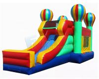 China Commercial Balloon Bounce House Slide Combo 0.55mm PVC Inflatable with 1 Year Warranty for sale
