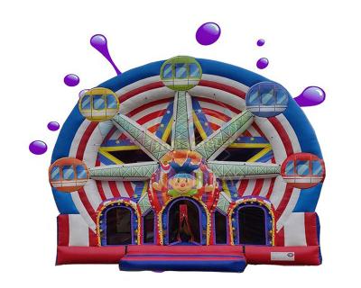 China Ferris Wheel Inflatable Combo Bounce House / Commercial Jumping Castle for sale