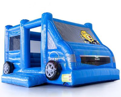 China Commercial Motor Vehicle Inflatable Moon Bounce House 0.55mm PVC Custom Size for sale