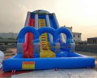 China 0.55mm PVC Outdoor Inflatable Water Slide 12m x 5m x 8m Commercial Grade for sale