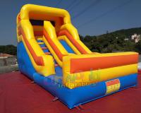 China Commercial Inflatable Dry Slide Bouncer 6x3x4m for Kids and Adults Blow Up Land Slide for sale