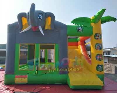 China EN14960 Certified Inflatable Bounce House with Slide Combo - 0.55mm PVC Material, CE/UL Blower for Ages 3+ for sale