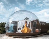 China Commercial Grade Transparent Bubble Tent 3m/4m Diameter with 0.8mm PVC Dome and CE Certification for sale