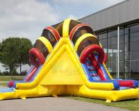 China Bright Colors Commercial Inflatable Slide Climbing Slipping Games OEM for sale