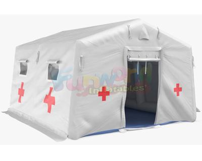 China Inflatable Medical Emergency Response Tent 200kg PVC Disaster Relief Shelter for sale