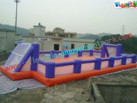 China Outdoor Inflatable Football Soccer Court 16x8x2.5m with CE EN14960 Certification for sale