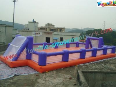 China Outdoor Inflatable Football Soccer Court 16x8x2.5m with CE EN14960 Certification for sale