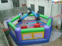 China Commercial Inflatable Gladiator Joust 18x12x2.5m PVC Fighting Game for Rent for sale