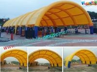 China Waterproof Inflatable Party Tent 45x15x7.5m with Flame Retardant PVC for Wedding Exhibition for sale