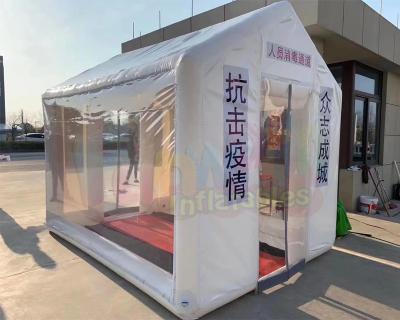 China Inflatable Disinfection Channel Air Shelter 3x3x2.5m Medical Tent Disaster Canopy for sale