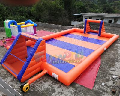 China 16x8 Meter Commercial Inflatable Soccer Arena with 0.55mm PVC Material and CE/UL Certification for sale
