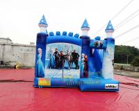 China Frozen Inflatable Bouncer Slide Jumping Castle Combo 4.2x4.2x3.5m CE Certified for sale