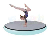 China Inflatable Mini Trampoline Airspot 1.2m Round Gymnastics Tumble Track for Home Training for sale