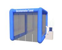 China Blue Color Inflatable Party Tent Decontamination Tunnel Digitial Printing for sale