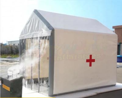 China Lighte Weight Inflatable Corona Mobile Decontamination Tent Aging Resistance for sale
