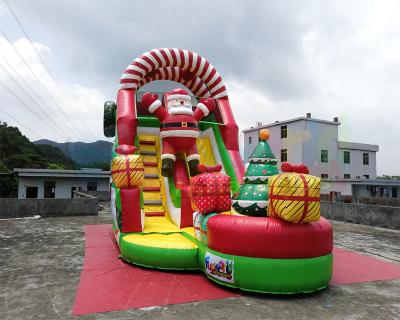 China Santa Claus Commercial Inflatable Slide Bouncy Castle 8x4x6 Meters with CE Certification for sale