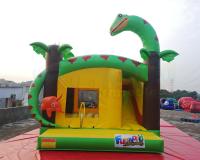 China Commercial Dinosaur Inflatable Bounce House with Slide - 5x4x4 Meter Size, 125 KG Weight for Kids Jumping Castle for sale