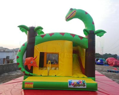 China Commercial Dinosaur Inflatable Bounce House with Slide - 5x4x4 Meter Size, 125 KG Weight for Kids Jumping Castle for sale