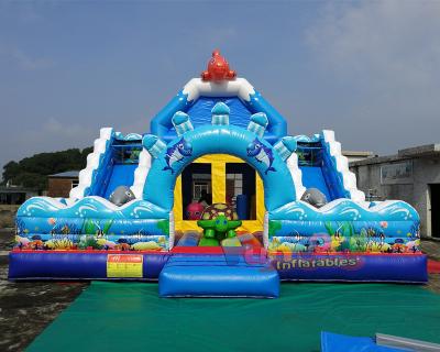 China Commercial Inflatable Bouncer Slide 7.6x7.3x4.6ft Waterproof PVC Tarpaulin CE EN71 for sale