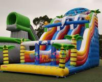 China Commercial Inflatable Bouncer Slide 12x6x9m Digital Printing 2hp Blower for sale