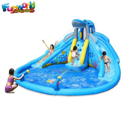 China Inflatable Slip and Slide with Pool 1000D PVC 0.55mm Commercial Grade Water Park for sale