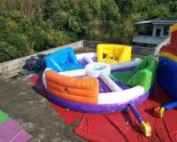 China Inflatable Hungry Hippos Game 8m Diameter PVC Tarpaulin EN14960 Certified for sale