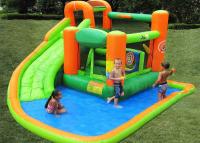 China Customized 0.55mm PVC Tarpaulin Inflatable Water Park Pool Slide for Backyard for sale