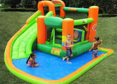 China Customized 0.55mm PVC Tarpaulin Inflatable Water Park Pool Slide for Backyard for sale