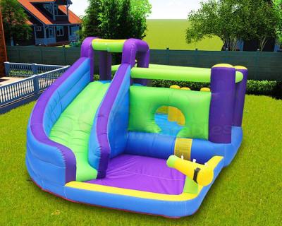 China Twin Peaks Commercial Inflatable Water Slide 290x470x205cm with 0.55mm PVC Material and 65kg Weight for sale