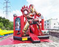 China Iron Man Commercial Bounce House 5.8x5.2x4 Meters with CE Certified 135KG Inflatable for sale