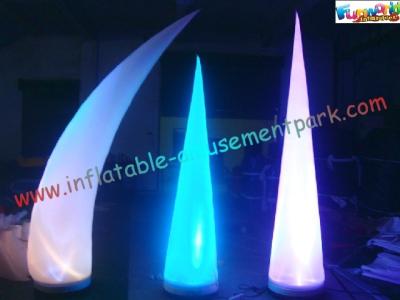 China LED RGB Color Inflatable Lighting Decoration Cone Tusk Pillar 53CM x 52CM x 19CM for sale