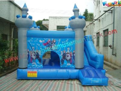 China Frozen Inflatable Bounce House with Slide - 3.85m x 3.5m Commercial Grade with CE Certification for sale