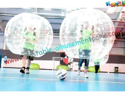 China Transparent Inflatable Zorb Ball 1.2M 1.5M Bubble Soccer Ball with 0.7mm TPU Material for sale