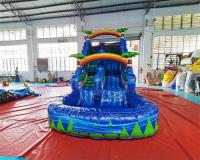 China OEM  Rainbow Inflatable Water Slide Jumping Bouncer Castle for sale