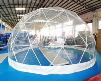 China Garden Transparent 0.9mm PVC Inflatable Globe Tent for sale